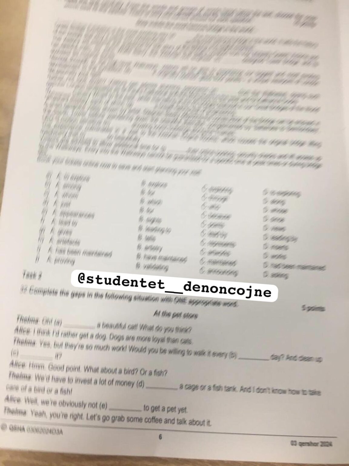 Matura 2024: Teza e Anglishtes – Studentet